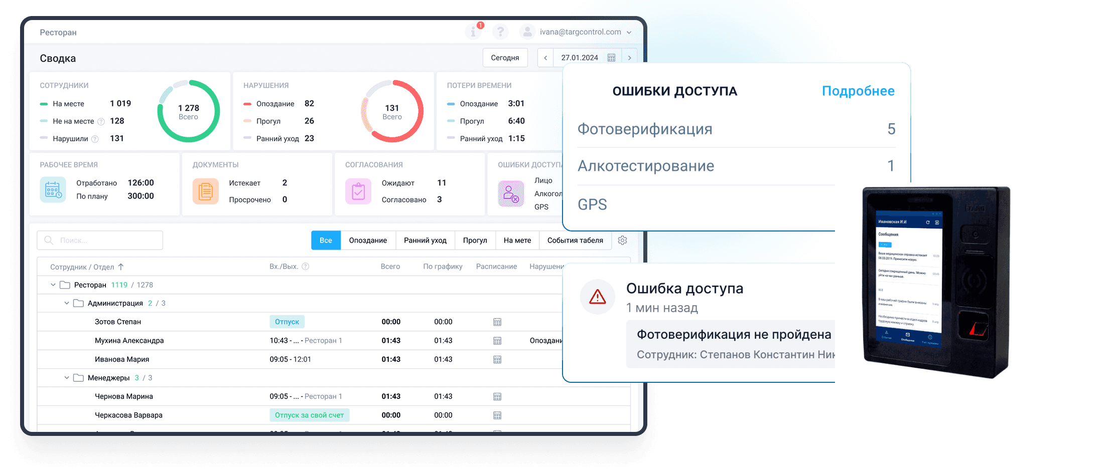 Топ программ учета рабочего времени строительных рабочих | TARGControl