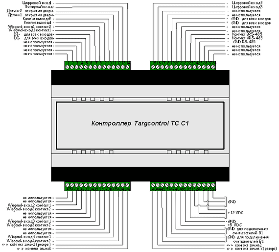 Подключение контроллера TC C1R | TARGControl